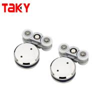 China Frameless Shower Door Hardware Kit with 80-120kg Load Bearing and Corrosion Resistant Glass Sliding Door Fittings for sale