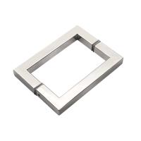 China Stainless Steel Square Shower Glass Door Handle for sale