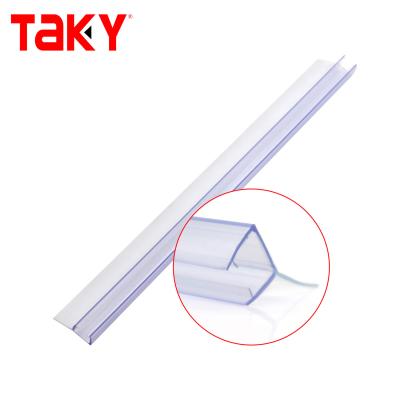 China PVC Shower Door Seal Strip 6-12mm Transparent Waterproof for sale