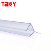 China PVC Shower Door Seal Strip 6-12mm Transparent Waterproof for sale