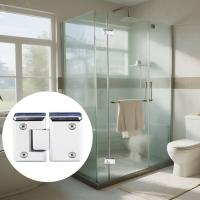 China 180 Degree Stainless Steel Shower Door Hinge for 8-12mm Glass for sale