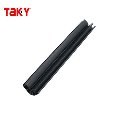 China Clear Bottom PVC Shower Door Seal Strip 8-10mm Weatherproof for sale