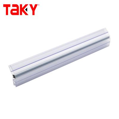 China Transparent PVC Waterproof Seal Strip for 6mm-10mm Glass Shower Sliding Doors with Environmental Co-extruded PVC for sale