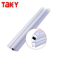 China PVC Transparent Waterproof Shower Door Seal Strip plasticol suabe para puertas de ducha for sale