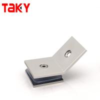 China 135 Degree Stainless Steel Glass Clamp Bracket for 8-12mm Glass for sale