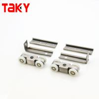 China Wardrobe Sliding Roller Fittings Sliding Door Accessories Furniture Sliding Door Wheel Roller for sale