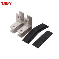 China 316 Stainless Steel Glass Door Clamp for 8-12mm Tempered Glass for sale