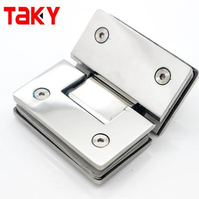 China Wholesale Glass to Glass Hinge Heavy Duty 135 Degree Glass Hinge Shower Cabin Hinges for sale