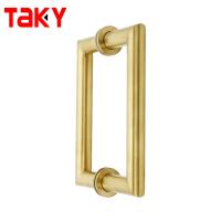 China Customized Glass Door Handle High Quality Luxury Modern Bar Door Hotel Door Handle for sale