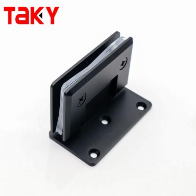 China Factory Manufacturer Stainless Steel 304 Shower Glass Hinge Black Wall to Glass Shower Hinges for sale