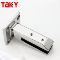 China Stainless Steel 316 Frameless Glass Railing Clamp for 8-12mm Glass Thickness for sale