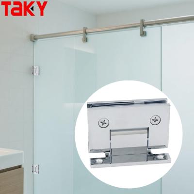 China Supplier 90 Degree Wall Mounting Framed 8-12mm Glass Shower Door h Plate Hinge for sale