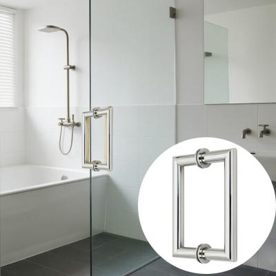 China Hot Sale Manufactured Customized Stainless Steel Glass Door Pull Shower Door Handle for sale