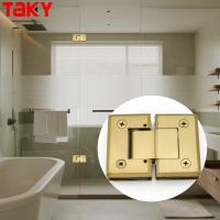 China 180 Degree Shower Hinge Glass Door Hinge 8-12mm Thickness Glass to Glass Hinge for sale