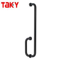 China Easy Installation G Type Stainless Steel Hotel Shower Handle Towel Bar Glass Door Pull Handle for sale