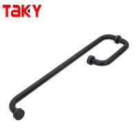 China Stainless Steel Sliding Glass pull Handle L Type Shower Door Pulls Towel bar glass door handle for sale