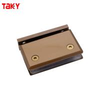 China Stainless Steel 90 Degree Glass to Wall Fixing Clip Glass Clamp Hinge for sale