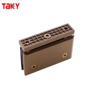 China Stainless Steel 90 Degree Glass to Wall Fixing Clip Glass Clamp Hinge for sale
