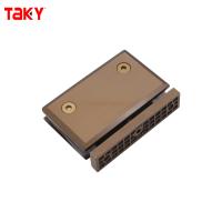 China Stainless Steel 90 Degree Glass to Wall Fixing Clip Glass Clamp Hinge for sale