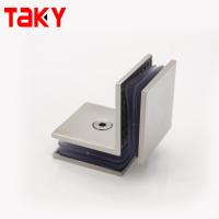 China Shower Room Door Corner Clamp Brackets Railing Holder Hinge Tempered Glass Clamps for sale