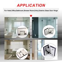 China Shower Room Door Corner Clamp Brackets Railing Holder Hinge Tempered Glass Clamps for sale