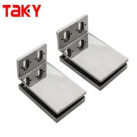 China Polished 90 Degree Glass Shower Hinge for 8-12mm Glass Made of Solid Brass for sale
