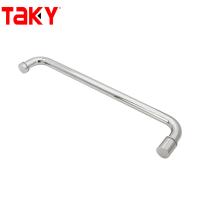 China Europe Style Stainless Steel Shower Glass Door towel bar Single Sided Push Handle for sale