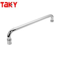 China Customized Polish Glass Door Handle Stainless Steel Bathroom Door Pull Handle Towel Bar for sale