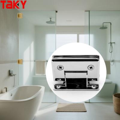 China Europe and America Design H Shape Bathroom Glass Clamp Frameless Tempered Shower Glass Door Hinges for sale