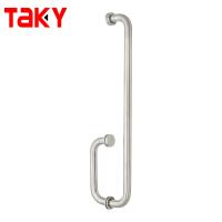 China OEM Stainless Steel Glass Door Handle Surface Mounted Shower Door Handle for sale