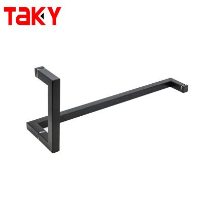 China American Style Stainless Steel 304 Shower Handle Back to Back L Shape Square Bathroom Pull Handle for sale