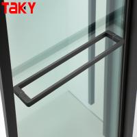 China Contemporary Black Door Pull Handle Stainless Steel Bathroom Sliding Glass Door Handle Glass Shower Handle for sale