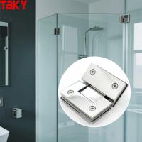 China Stainless Steel 304 Glass Shower Hinge with 135 Degree Opening for 8-12mm Glass Thickness for sale