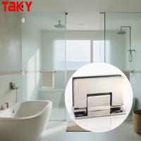 China 90 Degree Wall Mount Stainless Steel Glass Shower Hinge for 8-12mm Glass Door Hinge for sale