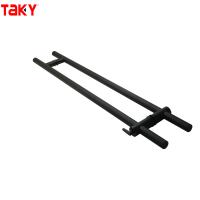China Glass Door Wood Door Double Sided Stainless Steel Black Door Pull Handle Large Main Lock Handle for sale