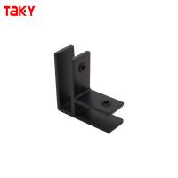 China Stainless Steel 316 F Shape Glass Door Connector for 8-12mm Glass with Modern Frameless Design for sale