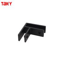 China Stainless Steel 316 F Shape Glass Door Connector for 8-12mm Glass with Modern Frameless Design for sale