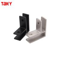 China Stainless Steel 316 F Shape Glass Door Connector for 8-12mm Glass with Modern Frameless Design for sale