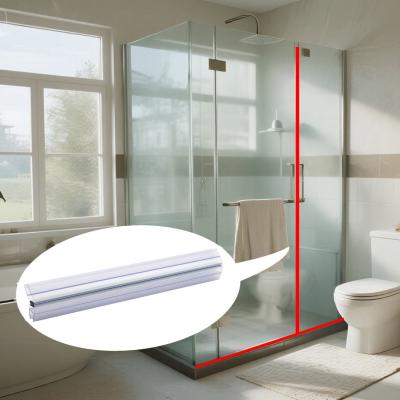 China Transparent 10MM Waterproof Shower Door Seal Strip PVC Door Sealing Strip for Glass Doors for sale