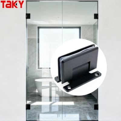 China 90 Degree Wall Mount Stainless Steel 304 Glass Shower Hinge for 8-12mm Glass Thickness for sale