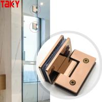 China 90 Degree Opening Stainless Steel 304 Frameless Glass Door Hinge for 8-12mm Glass Thickness for sale