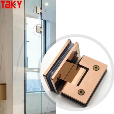 China 90 Degree Opening Stainless Steel 304 Frameless Glass Door Hinge for 8-12mm Glass Thickness for sale