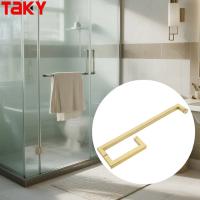 China 304 Stainless Steel Modern Design Shower Glass Door Handle with Polished Brushed Nickel Black Finish for sale