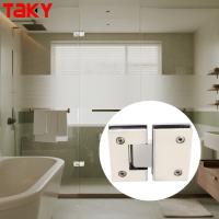 China Stainless Steel glass shower door hinge 180 dedress chrome herrajes para vidrio templado for sale