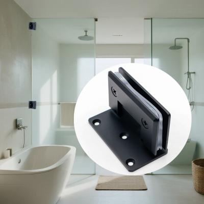 China Stainless Steel 304 Glass Shower Hinge with Chrome Plate Finish for 8-12mm Glass Thickness for sale