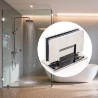 China Shower Wall Mounted 90 Degree square Corner Glass Door Pivot Screen Glass door Hinge for sale