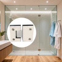 China Frameless Shower Door Hardware 180 Degree Stainless Steel Glass door Hinges Shower Hinge for sale