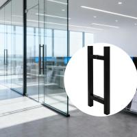 China Stainless Steel Push Pull Door Handle Commercial Grade Modern Design H Shaped for Hotel for sale