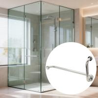 China Shower Door Handle Towel Bar Premium Shower Stainless Steel Glass Door Handle for sale