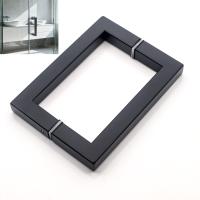 China Hig Quality Customizable Stainless Steel Square Tube Glass Door Handle for sale